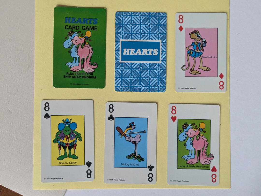 Complete Set of Hoyle Hearts Card Game - Etsy