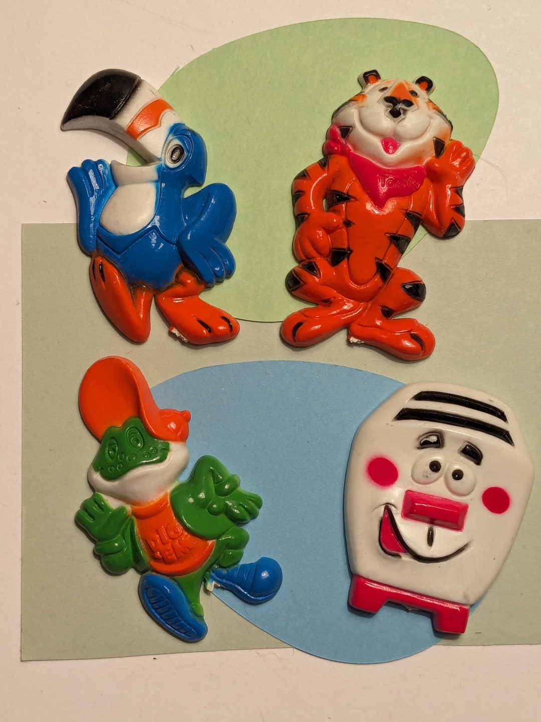 Kellogg's Characters Set of Four Tony, Dig 'em, Toucan Sam, and Milton ...