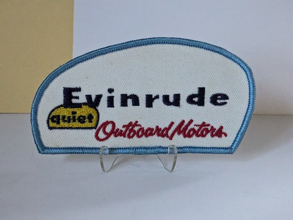 vintage "Evinrude" quiet Outboard Motors sew on patch… - Gem