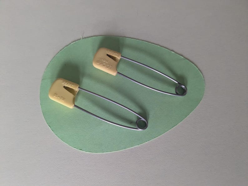 Two Vintage Yellow Diaper Pins Made in Japan - Etsy
