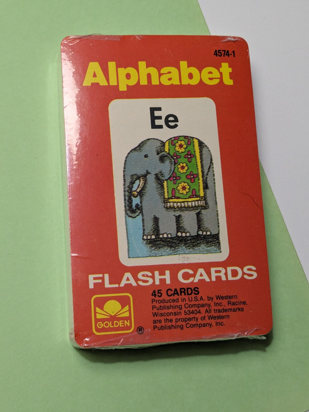 Vintage Golden Alphabet Flash Cards No 4574-1 Beautiful Illustrations ...