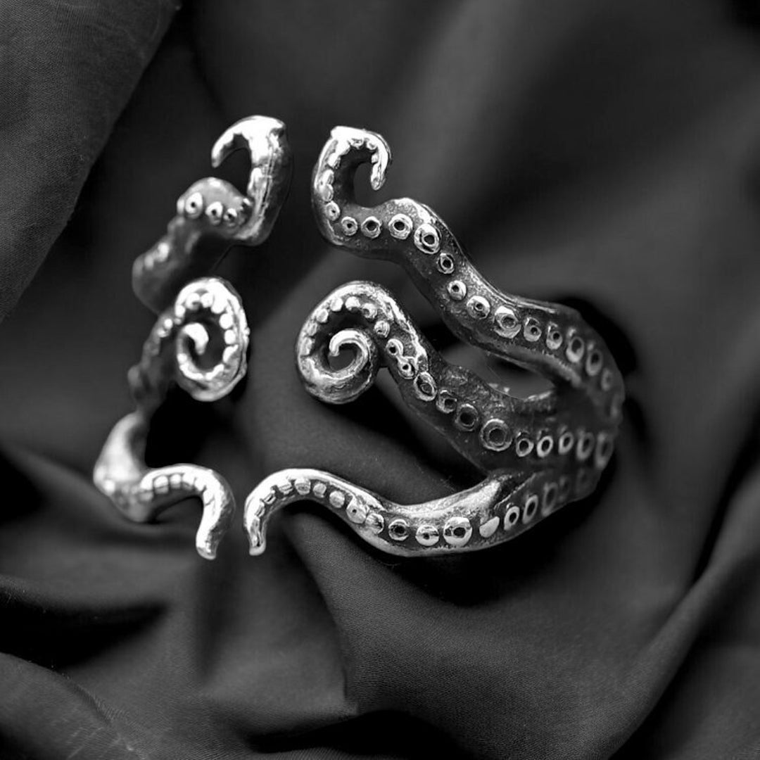Octopus Tentacle Ring Stainless Steel Ring Kraken Ring Vintage ...