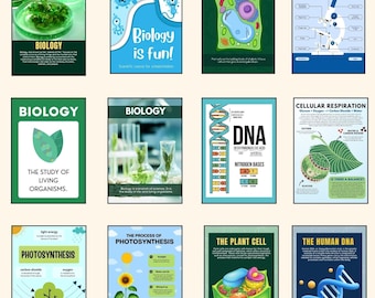 Kids Science, Biology Posters, Room Decor, Educational, Homeschool, Pre ...