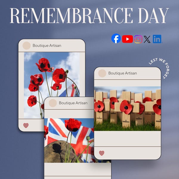 Rememberance Day 2025 Printable Posters - Etsy Canada