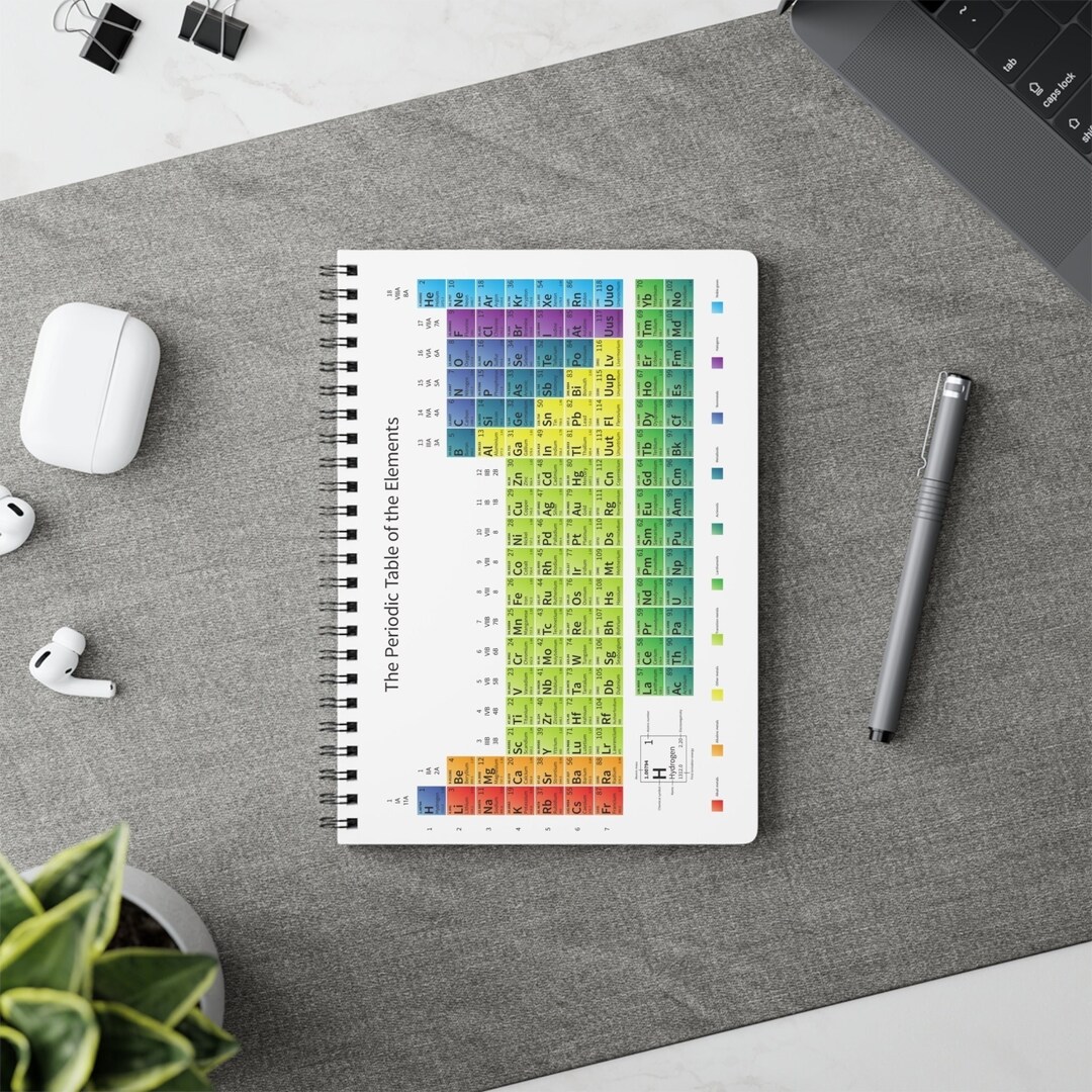 Periodic Table Notebook: Chemistry Student A5 Wirebound Journal - Etsy UK