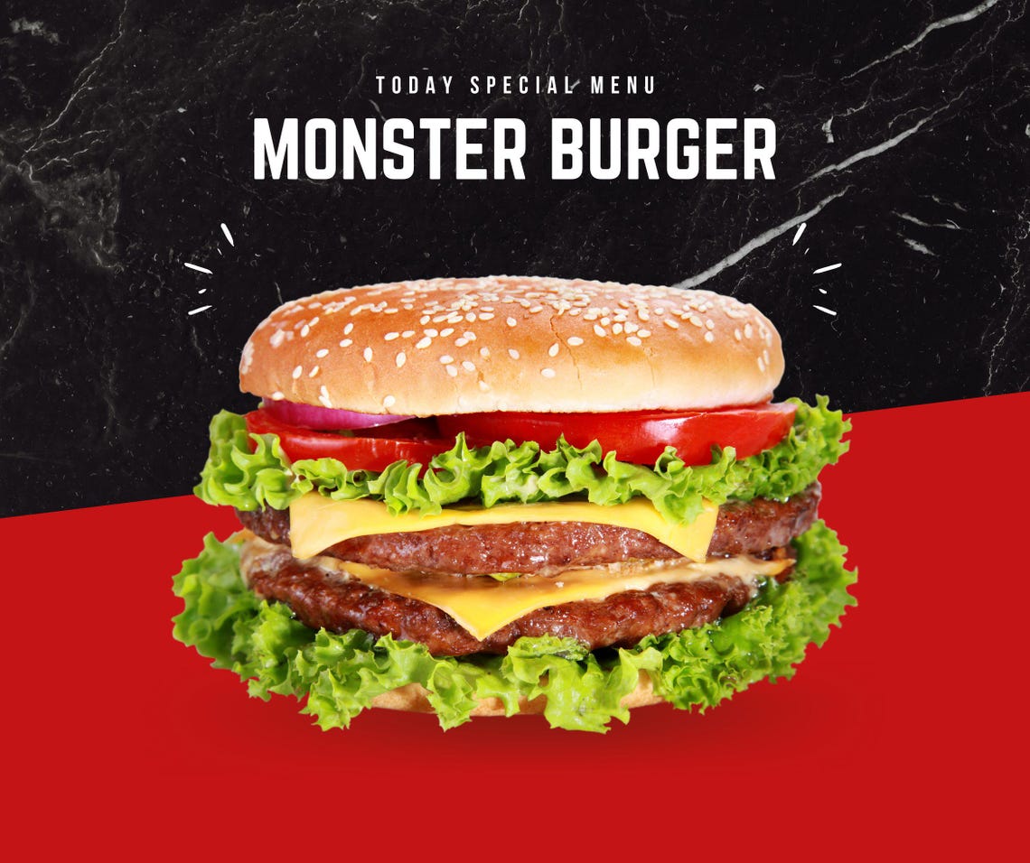 Burger Menu Templates: Restaurant Marketing, Editable Canva Design (PDF ...