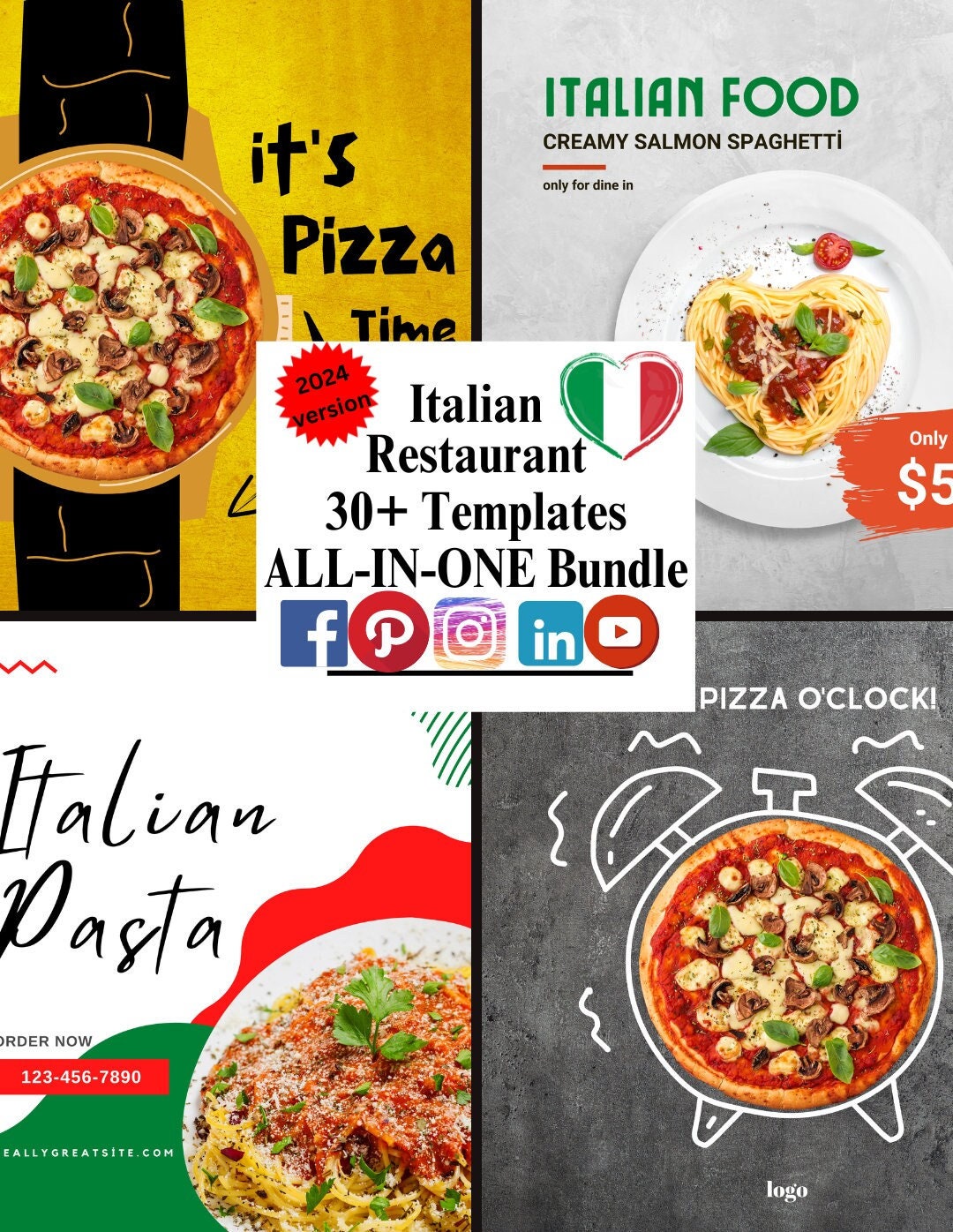 30+ Italian Food Restaurant Template, Restaurant Instagram, Food ...