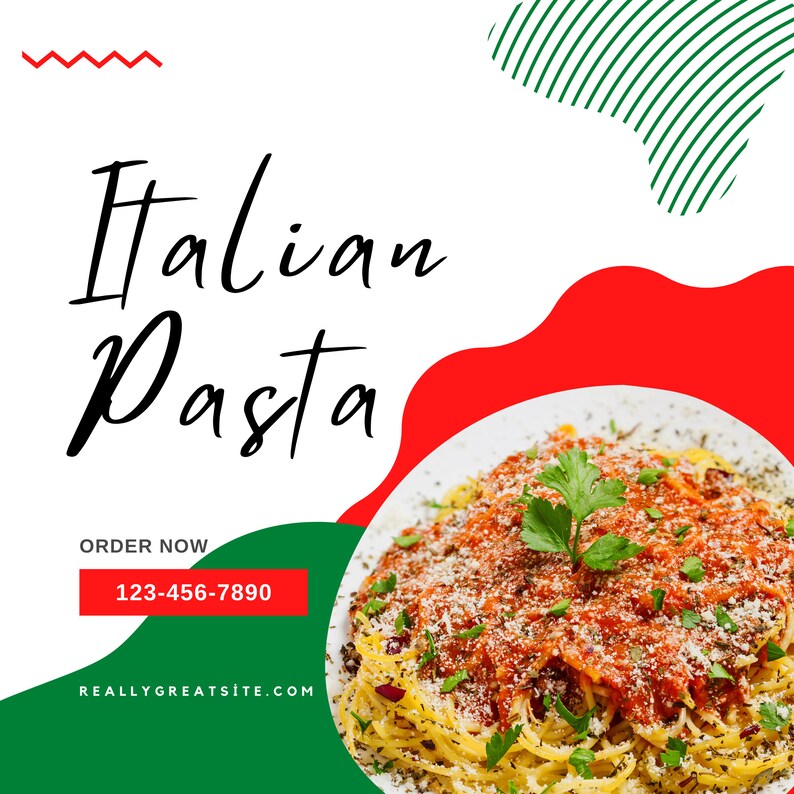 30+ Italian Food Restaurant Template, Restaurant Instagram, Food ...