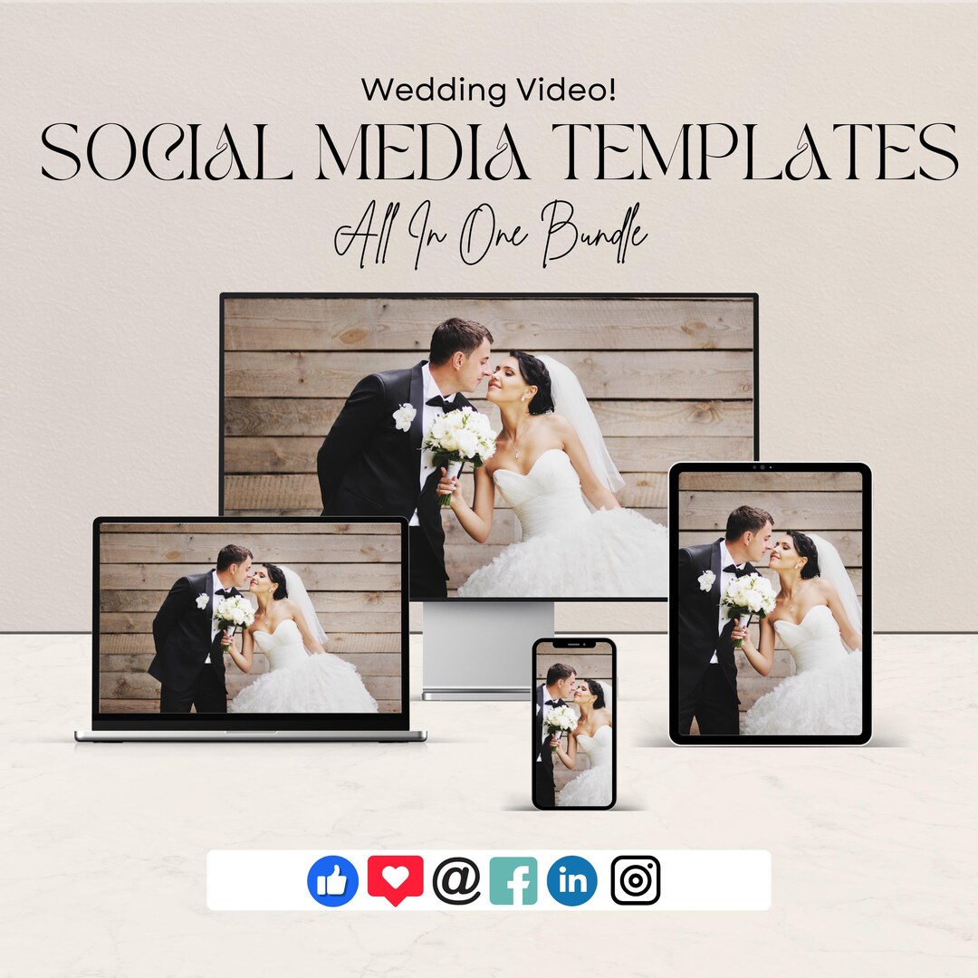 Editable Wedding Video Templates Canva: Social Media Story & Post - Etsy UK