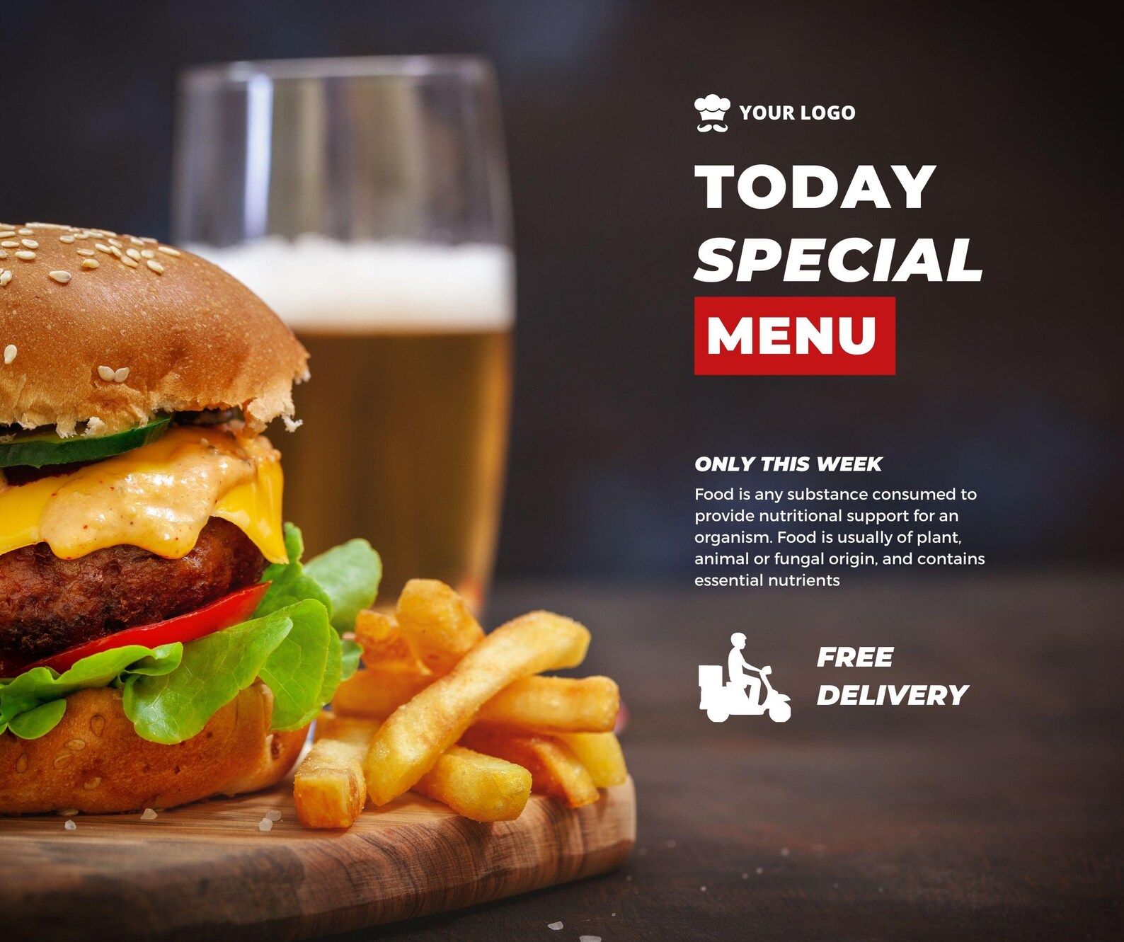 Burger Menu Templates: Restaurant Marketing, Editable Canva Design (PDF ...