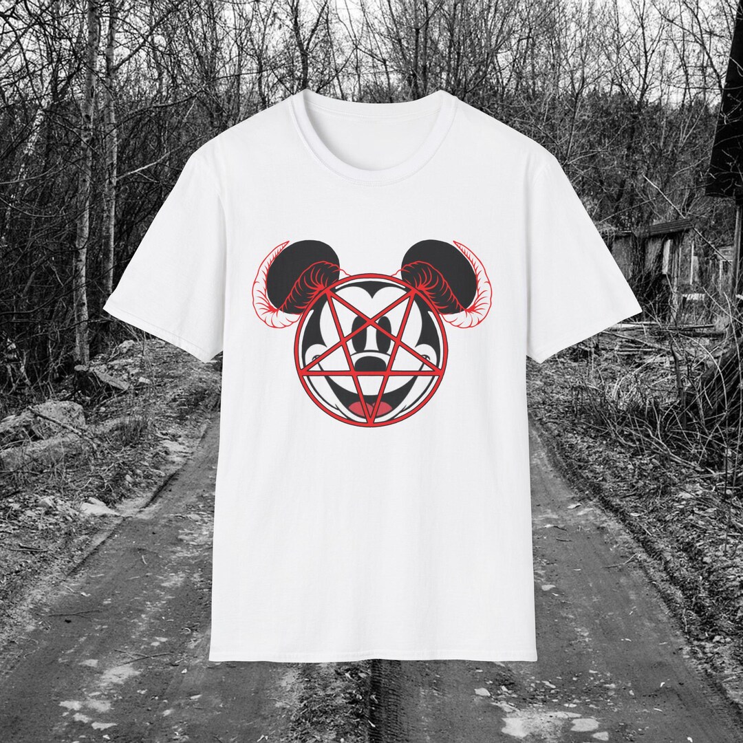 Satanic Mickey Mouse | Goat Head | Gothic | Grunge | Aesthetic - Etsy