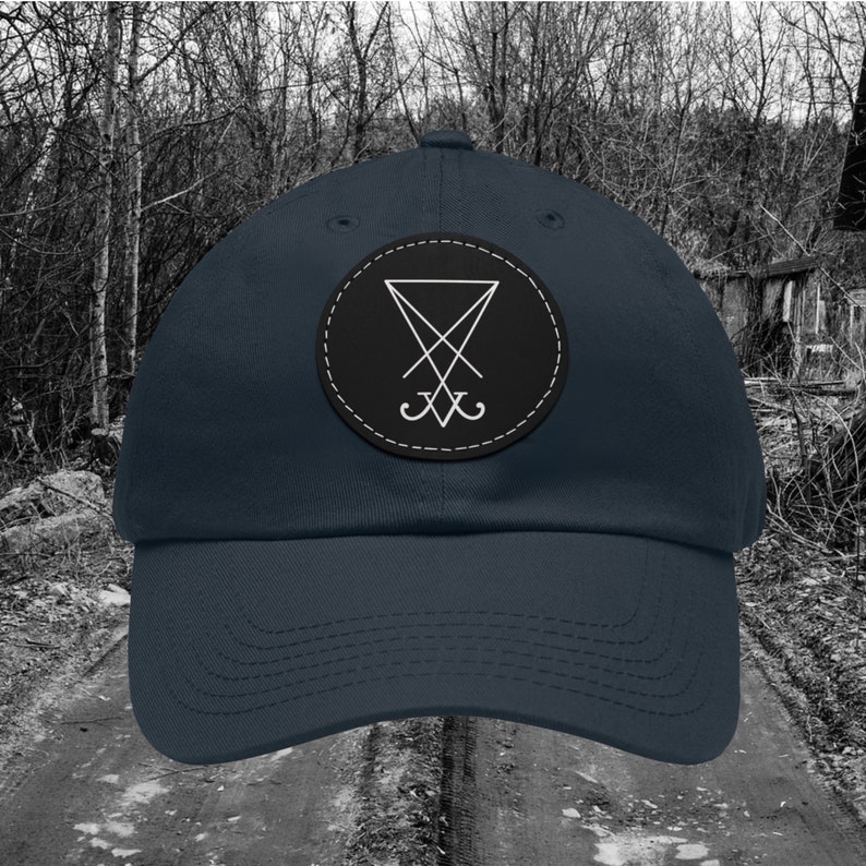 Sigil of Lucifer, Gothic, Occult, Dad Hat, Faux Leather Patch, Baseball ...