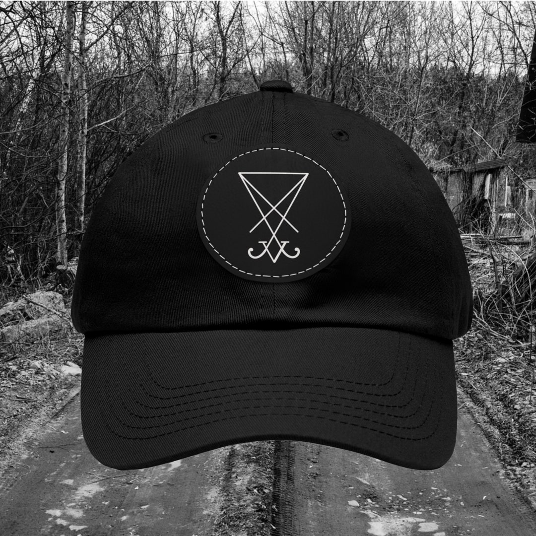 Sigil of Lucifer, Gothic, Occult, Dad Hat, Faux Leather Patch, Baseball ...