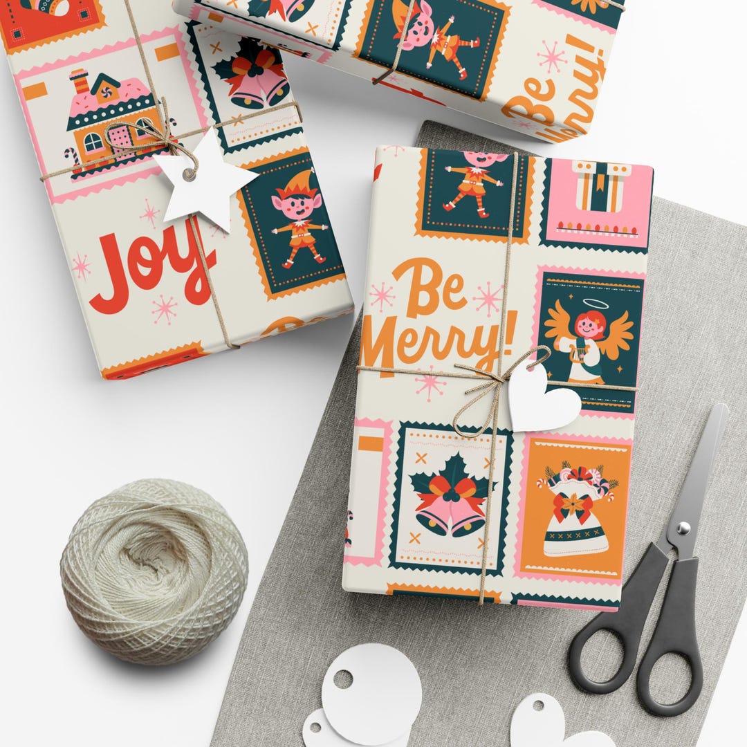 Festive Gift Wrap Papers, Seasonal Wrapping Paper, Holiday Gift Wrap ...