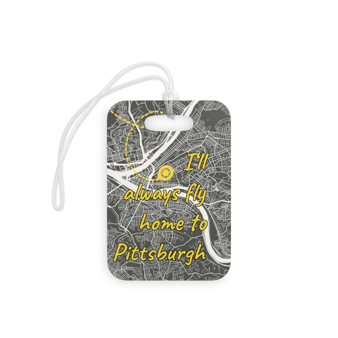 Pittsburgh Luggage Tag PGH Personalized Pitt - Etsy