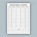 Salon Appointment Log Book: Client Tracker, Weekly Organizer (PDF) - Etsy