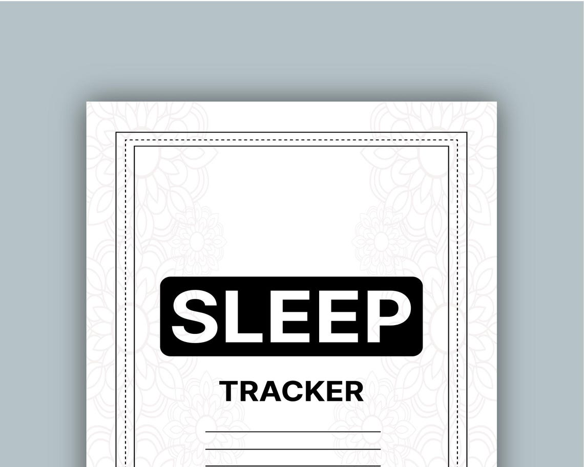 Sleep Tracker, Fillable Monthly Sleep Log, A4 A5 Half Letter Size ...