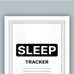 Sleep Tracker, Fillable Monthly Sleep Log, A4 A5 Half Letter Size ...