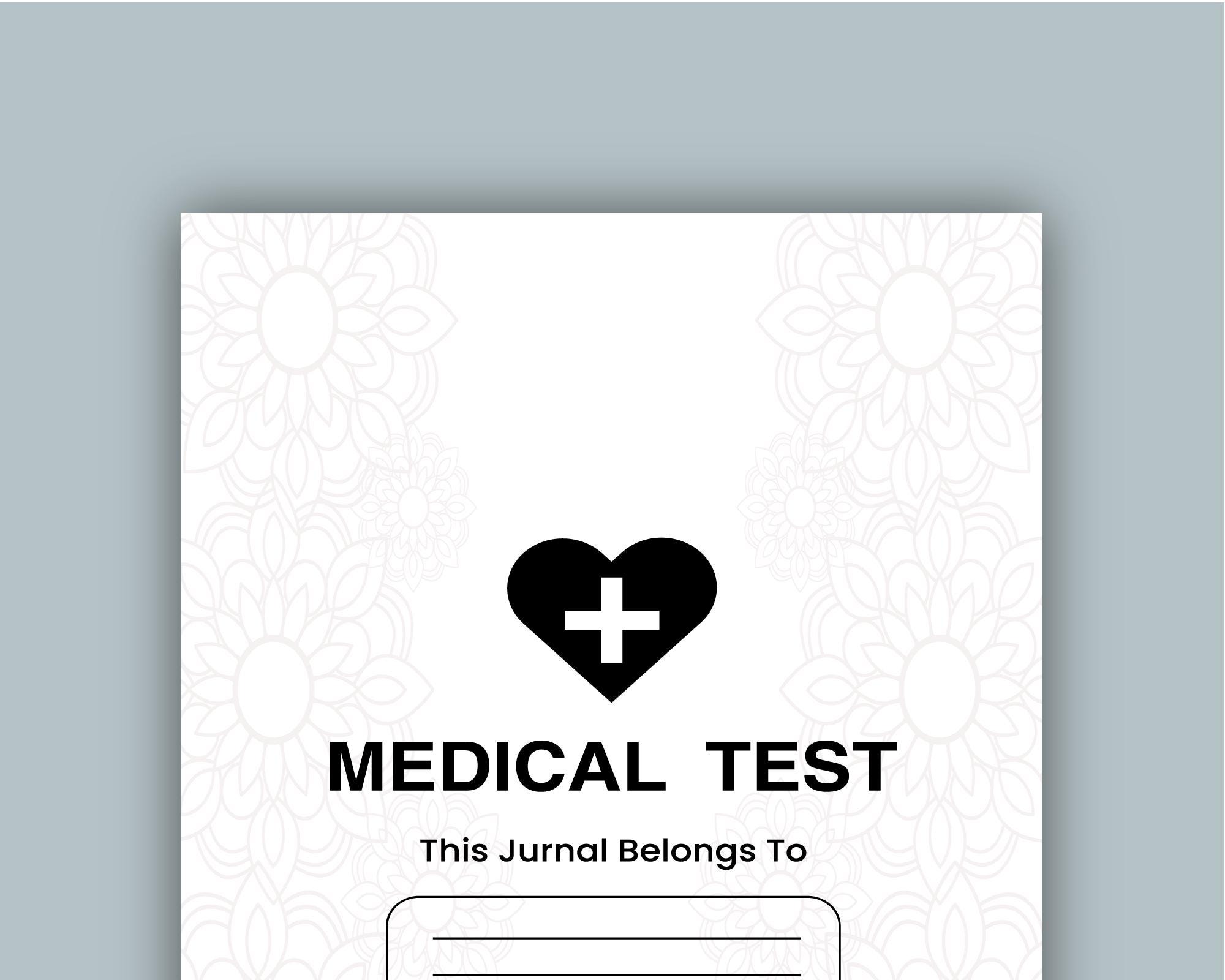 Medical Test Log Book, Doctor Visit Chart, Blood Work Log, Lab Results ...
