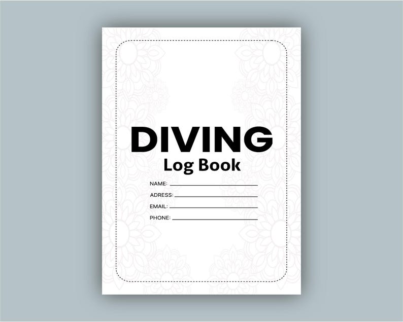 Diving Log Book, Dive Log Book Journal for Scuba Divers, Ocean Travel ...