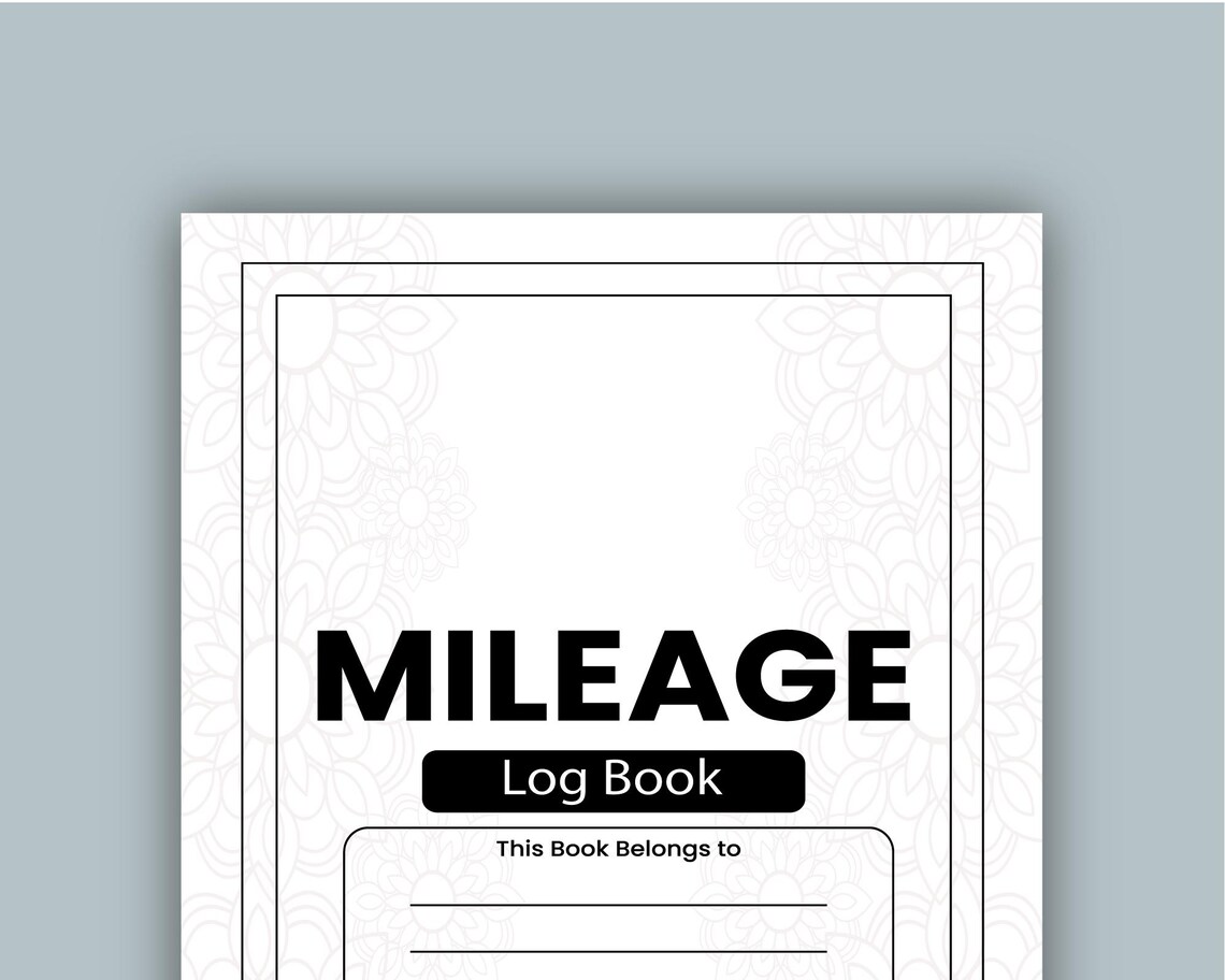 Mileage Log Book, Vehicle Mileage Tracker, Driving Miles Log, Gas ...
