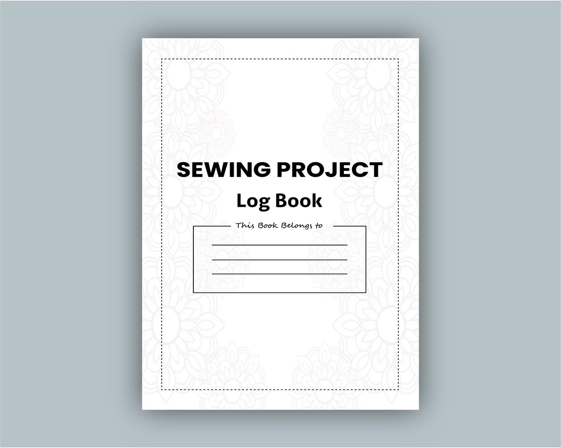 Sewing Project Log Book: Planner & Organizer (digital Download) - Etsy