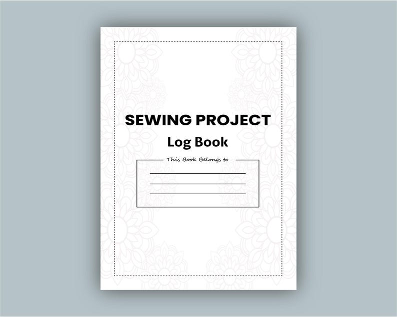 Sewing Project Log Book, Sewing Project Planner, Sewing Organizer ...
