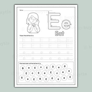 Traceable Alphabet Worksheets for Kids, Printable Letter Tracing ...
