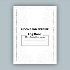 Income and Expense Log Book, Budget Planner, Expense Tracker, Financial ...