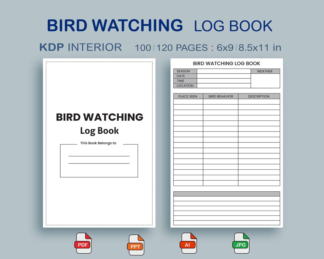 Bird Watching Log Book, Homeschool Bird Log, Bird Journal, Nature Study ...