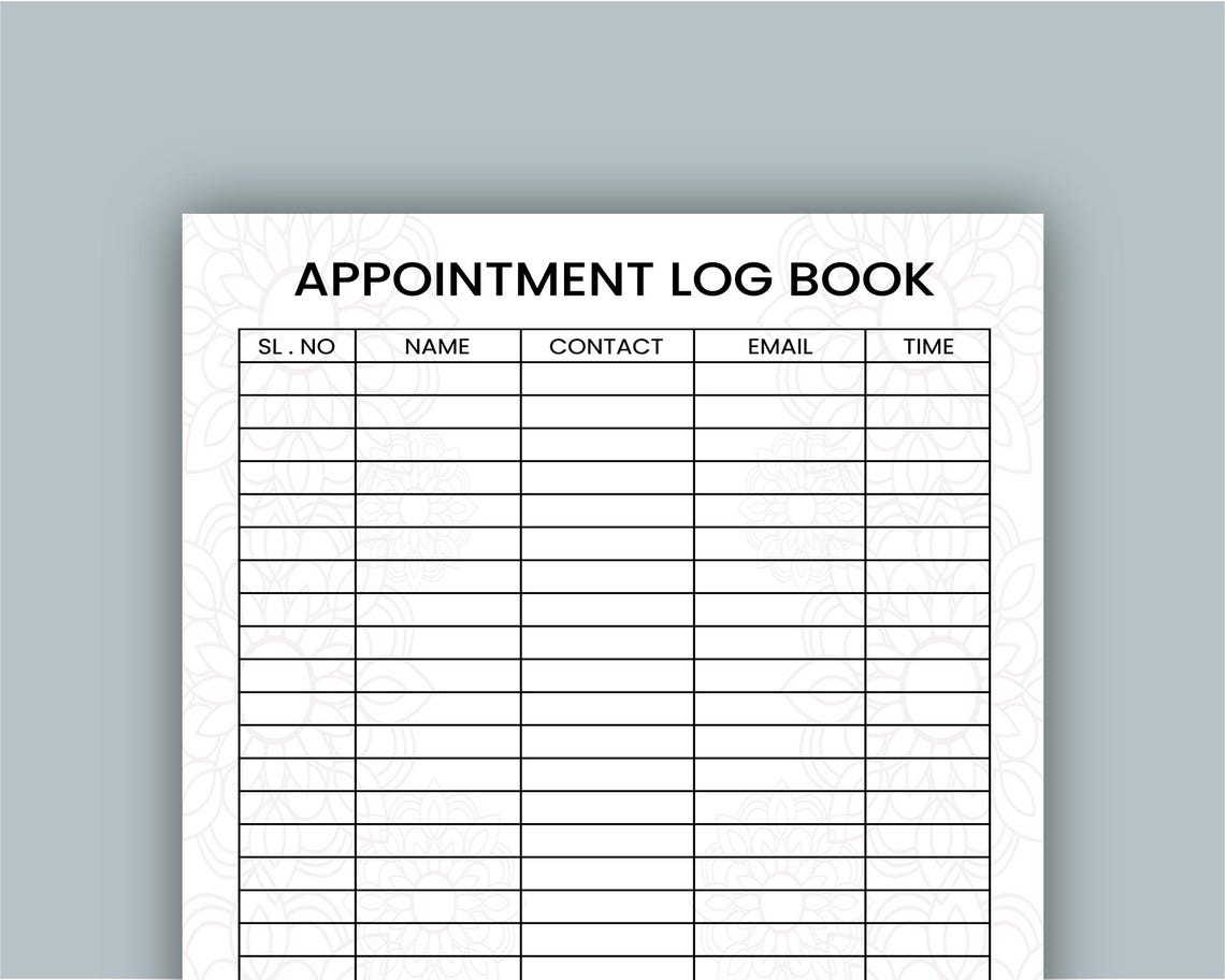 Salon Appointment Log Book: Client Tracker, Weekly Organizer (PDF) - Etsy