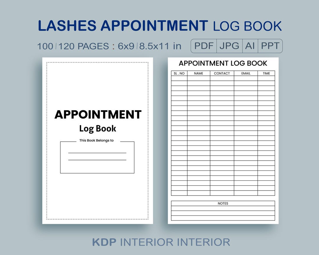Salon Appointment Log Book: Client Tracker, Weekly Organizer (PDF) - Etsy
