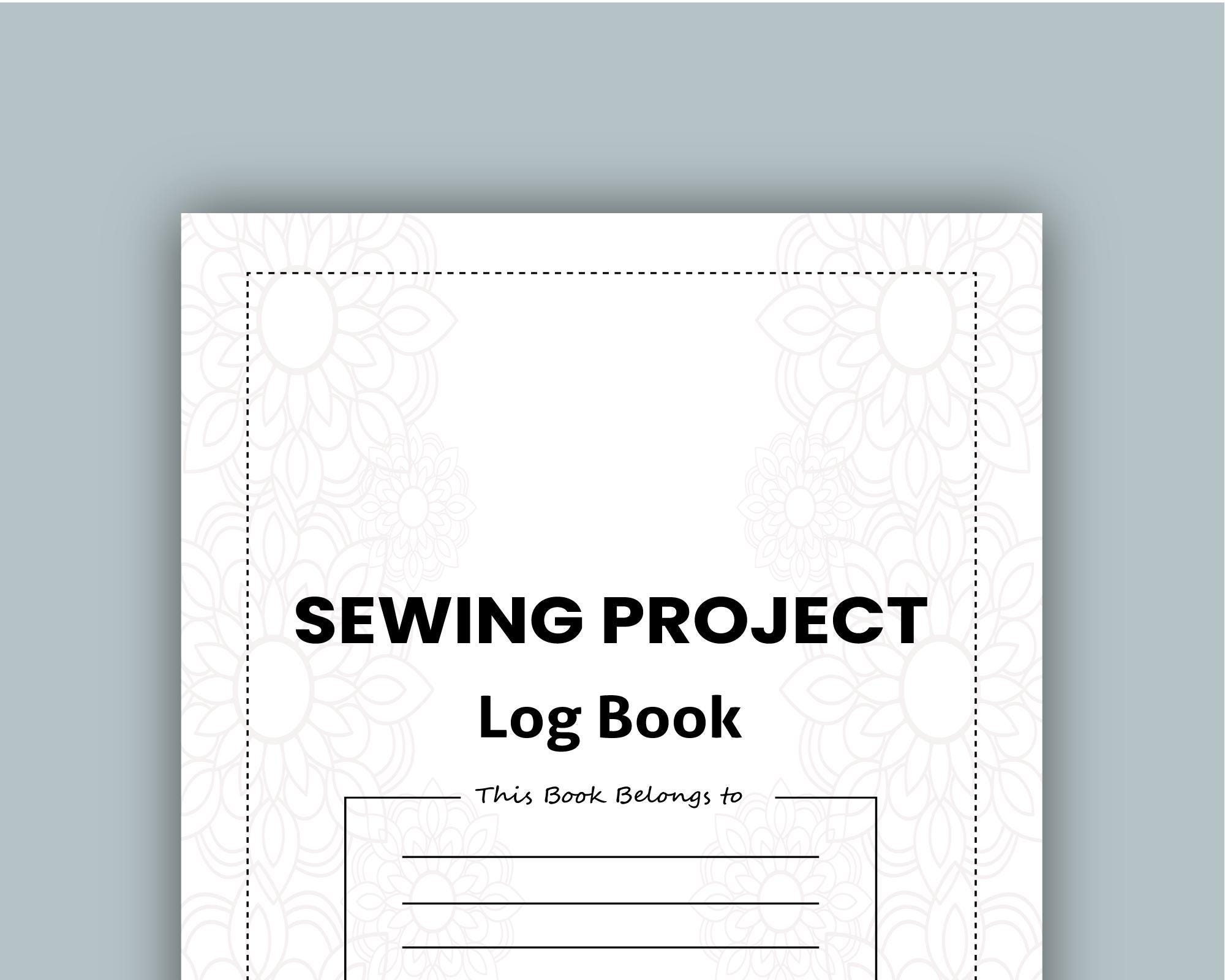 Sewing Project Log Book, Sewing Project Planner, Sewing Organizer ...
