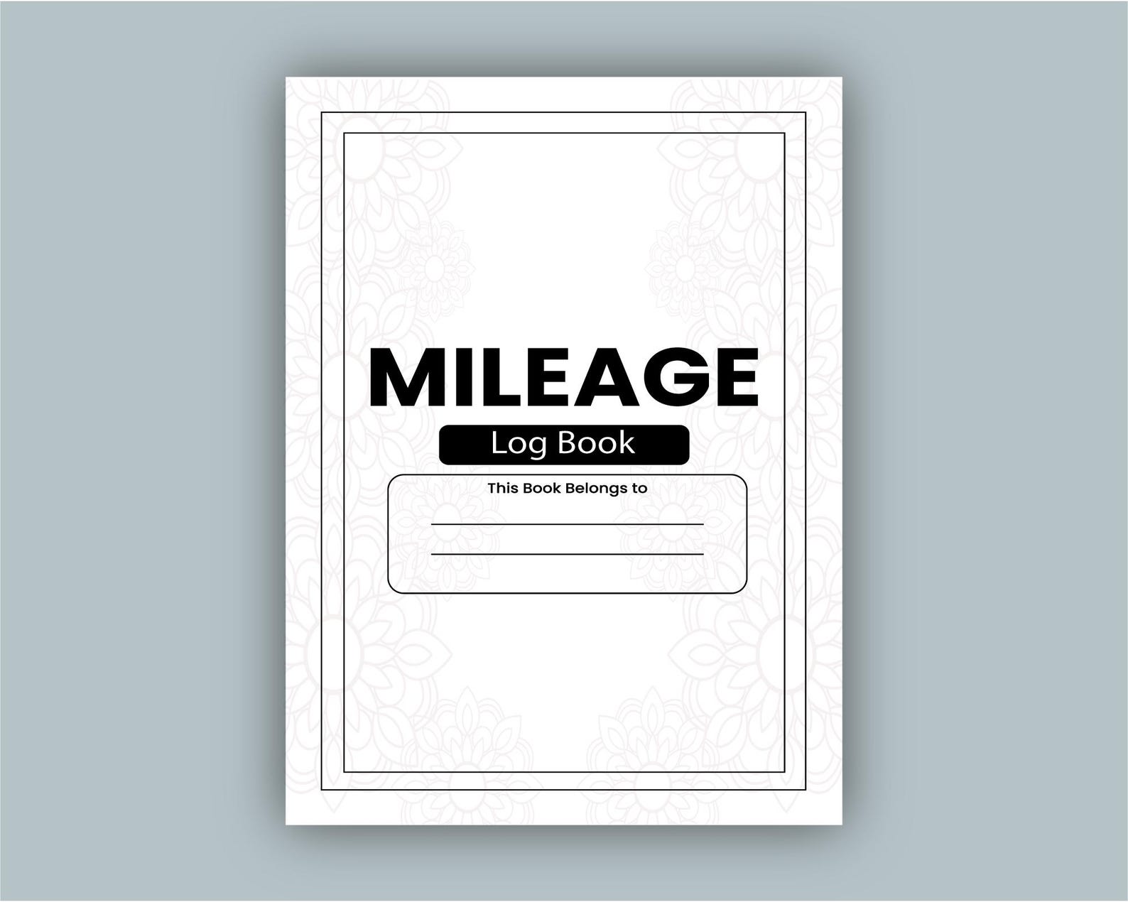 Mileage Log Book, Vehicle Mileage Tracker, Driving Miles Log, Gas ...