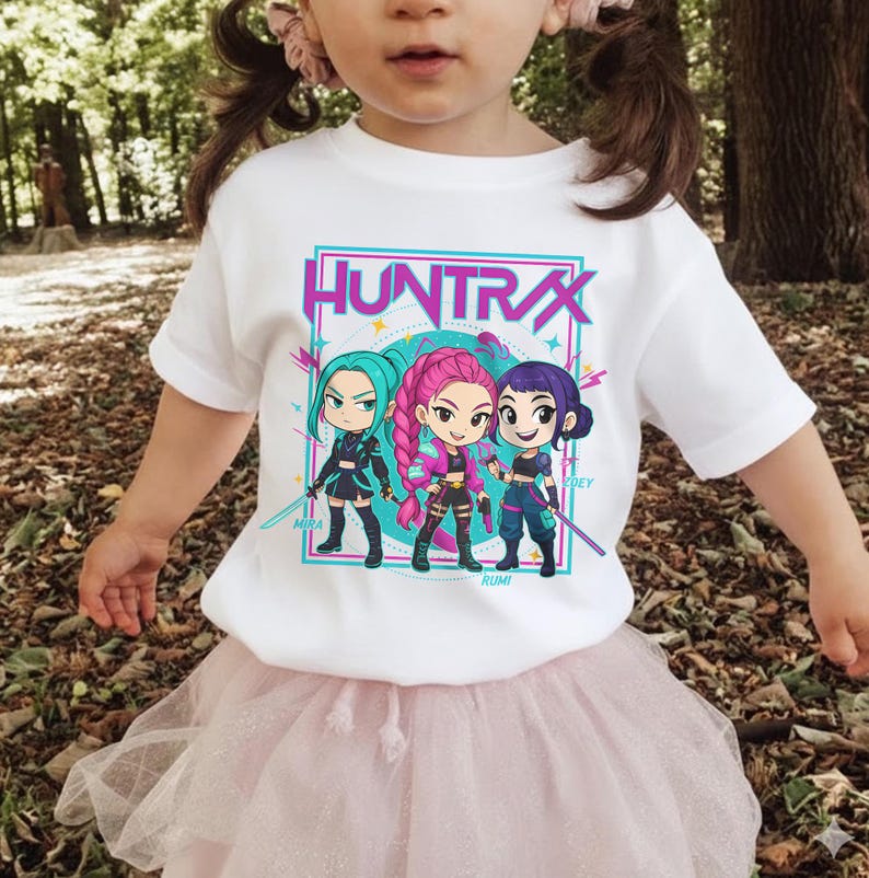 Kpop Demon Hunter Kid Shirt, Kpop Huntrix Kids Shirt, Huntrix Kpop ...