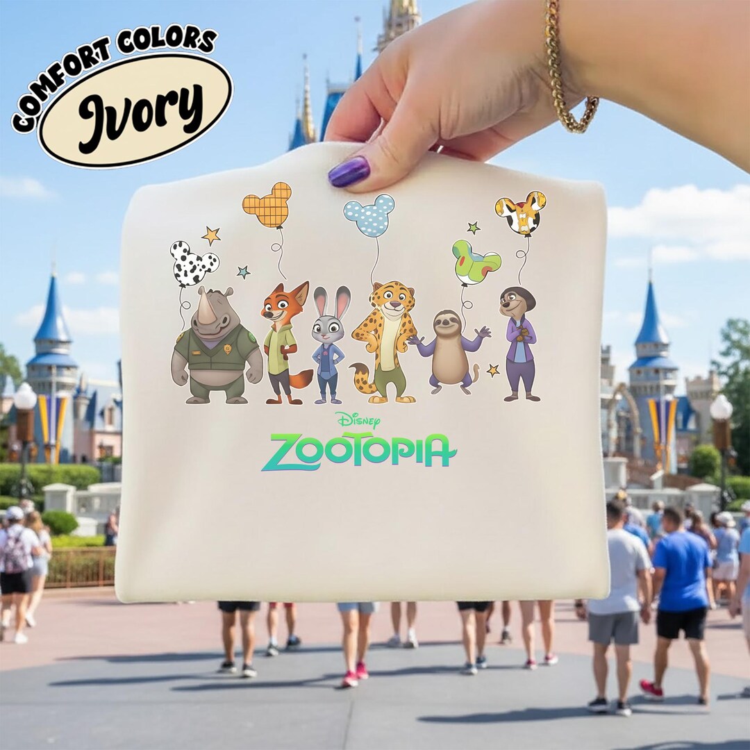 Disney Zootopia 2 Shirt, Comfort Color Zootopia Friends Shirt, Disney ...