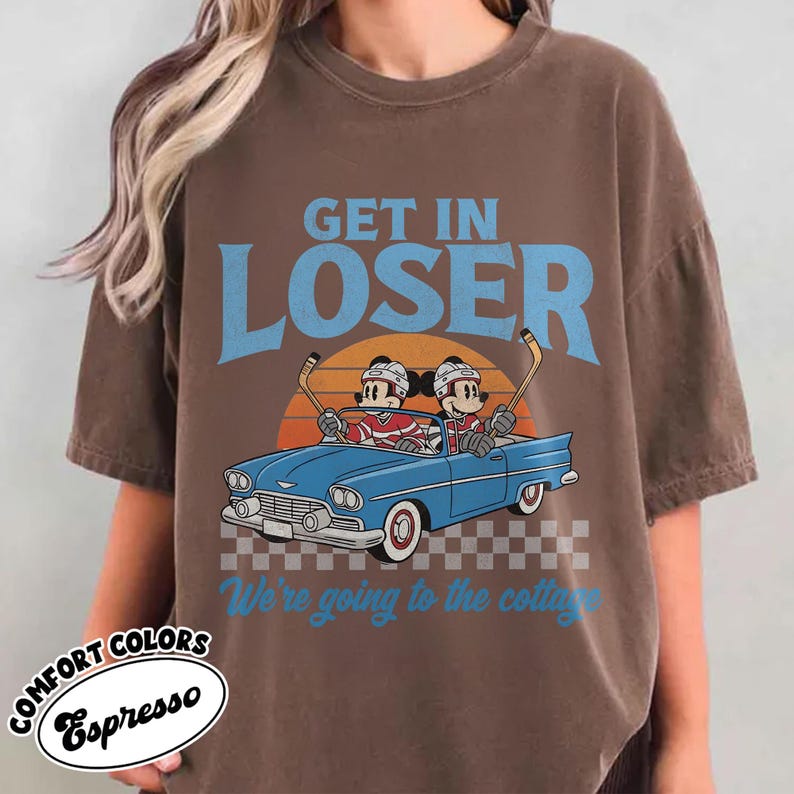 Heated Rivalry, Mickey Hockey Romance Shirt, Get in Loser We're Going ...