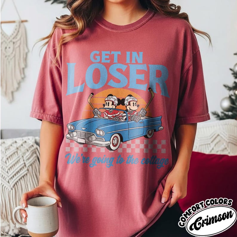 Heated Rivalry, Mickey Hockey Romance Shirt, Get in Loser We're Going ...