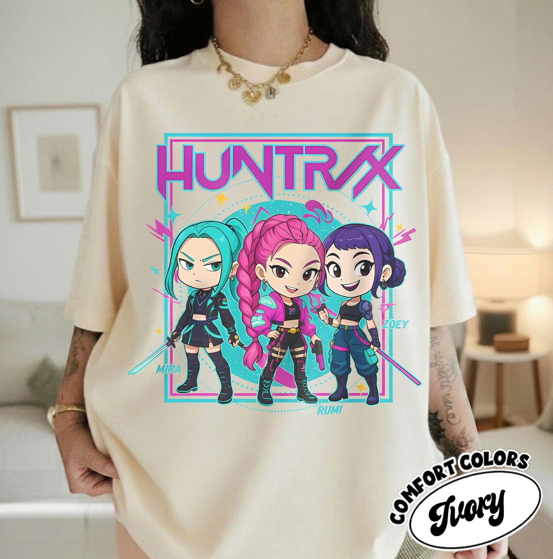 Kpop Demon Hunter Kid Shirt, Kpop Huntrix Kids Shirt, Huntrix Kpop ...