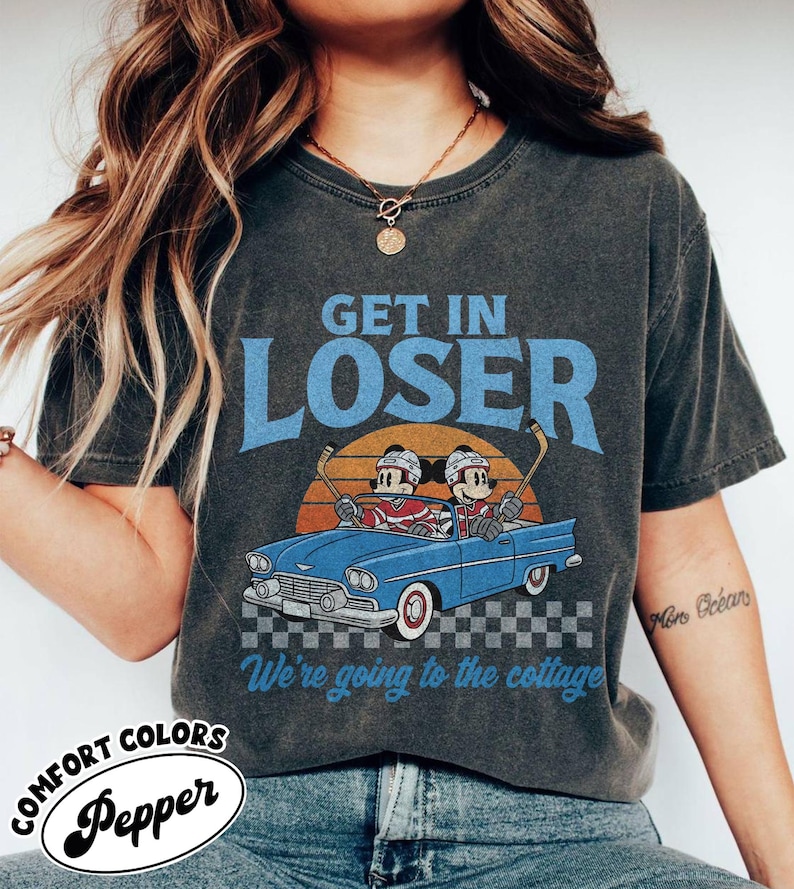 Heated Rivalry, Mickey Hockey Romance Shirt, Get in Loser We're Going ...