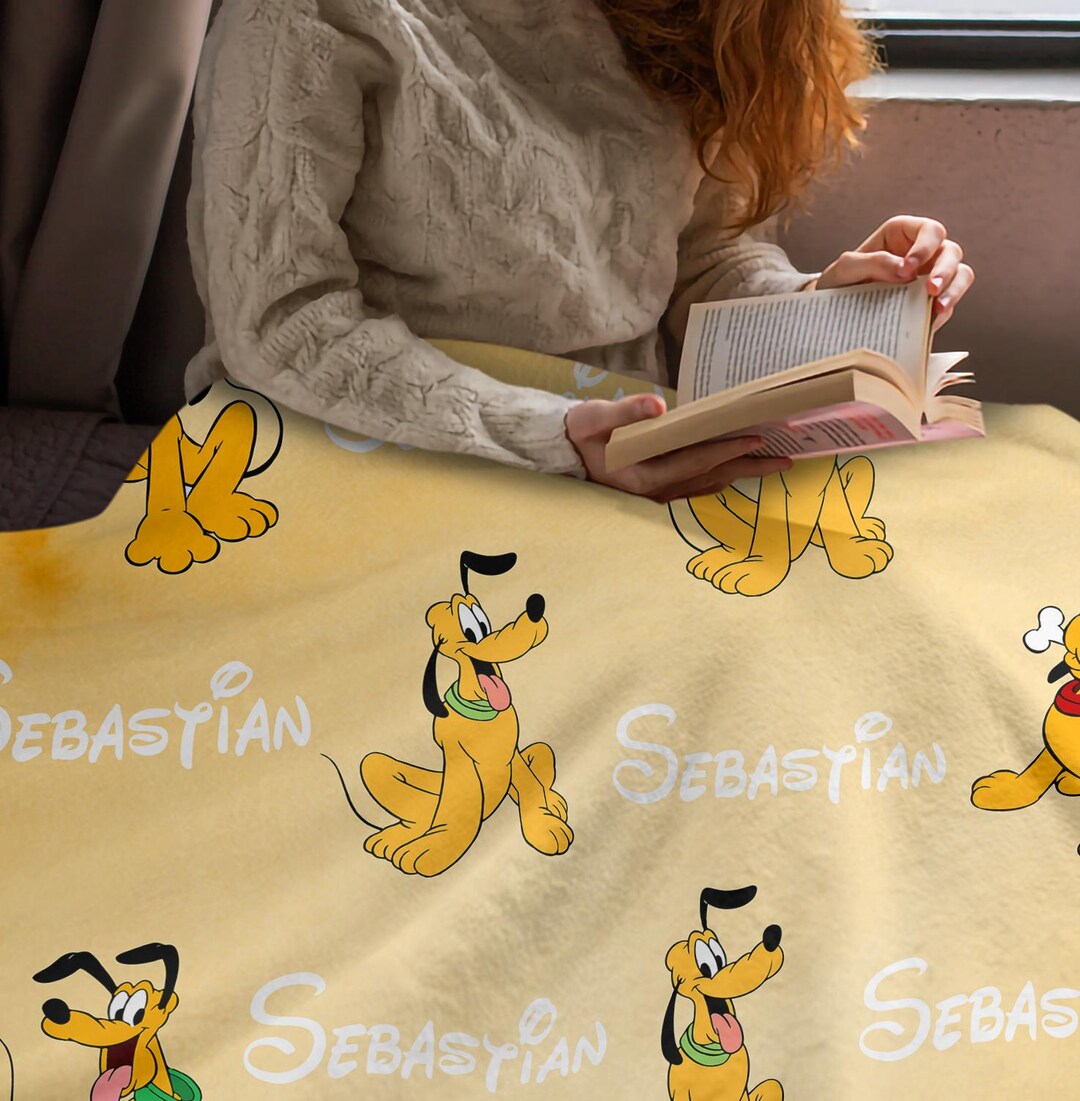 Personalized Name Disney Pluto Dog Blanket, Pluto Dog Blanket, Disney ...