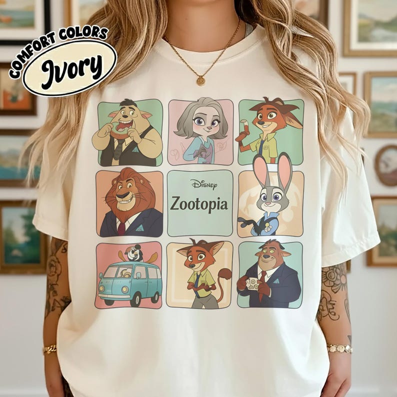 Disney Zootopia Kid Shirt, Zootopia Friends Shirt, Comfort Color ...
