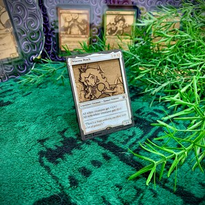 Magnetic Wooden Card MTG Princess Peach MARIO BROS Base - Etsy