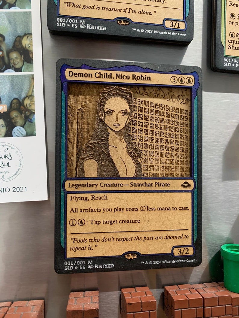 MTG Nico Robin one Piece Magnetic Wooden Card Base - Etsy Australia