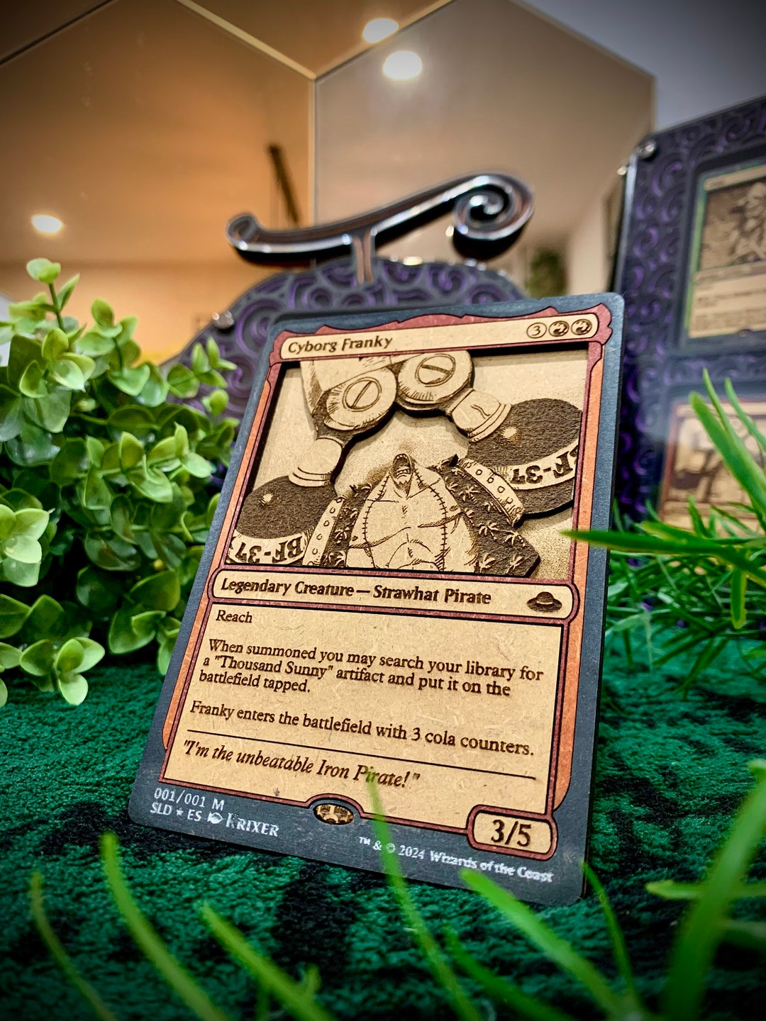 MTG Cyborg Franky Wooden Card Base - Etsy