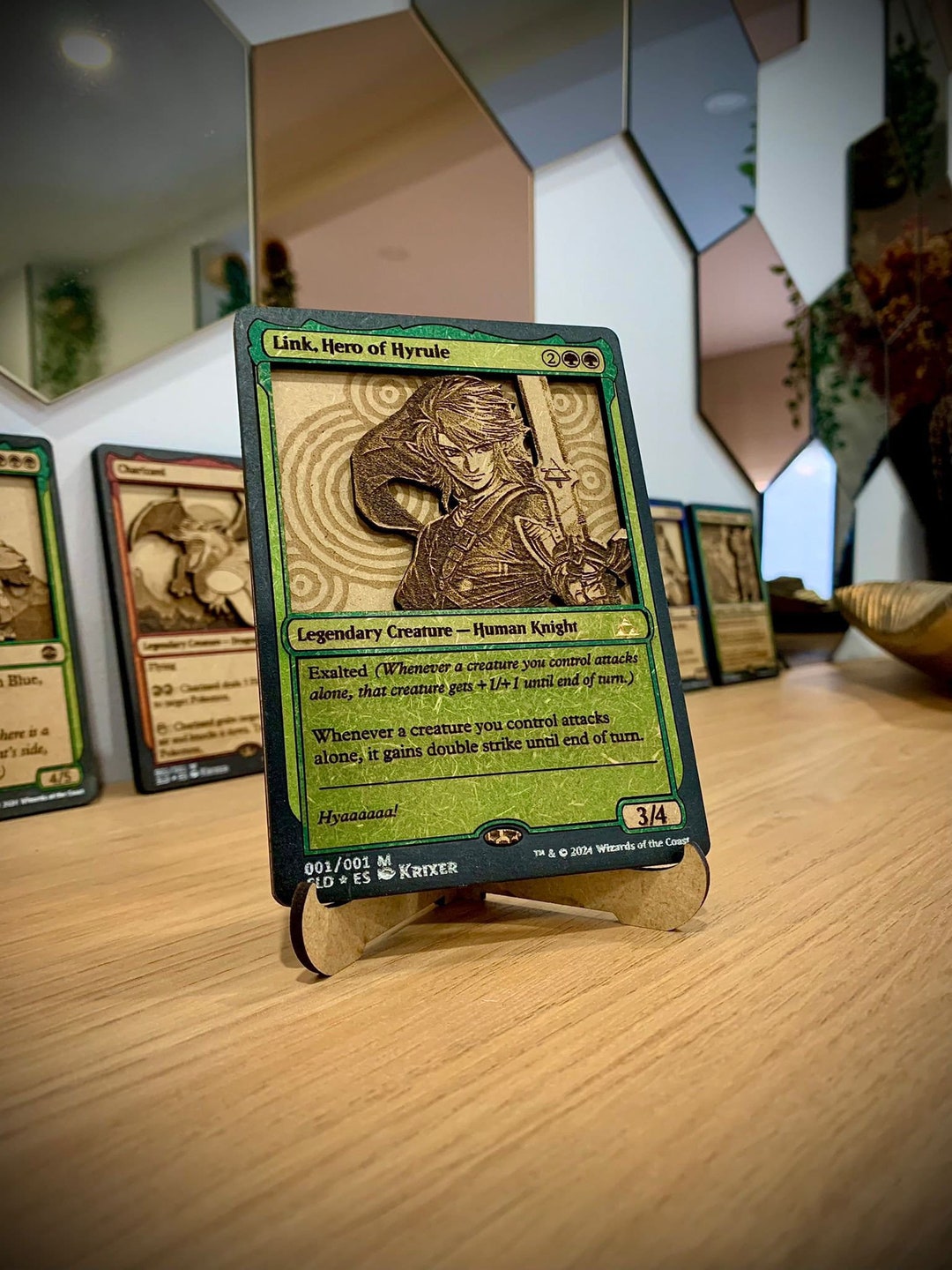 Magnetic Wooden Card MTG Link, Hero of Hyrule the Legend of Zelda Base ...