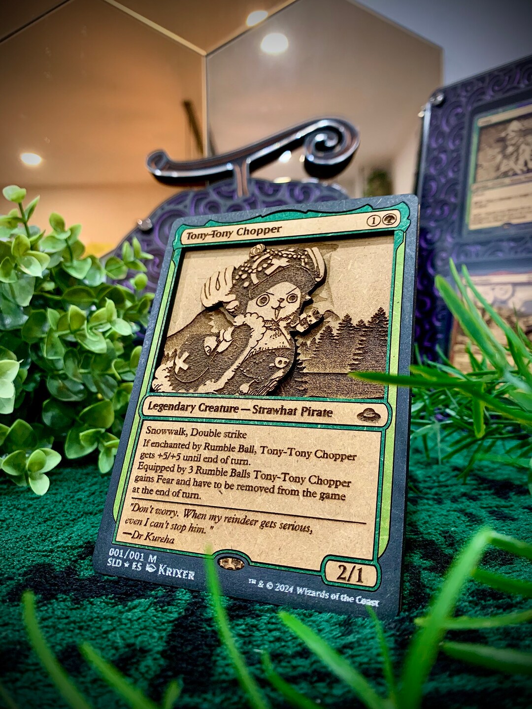 Magnetic Wooden Card MTG Tony-tony Chopper one Piece Base - Etsy