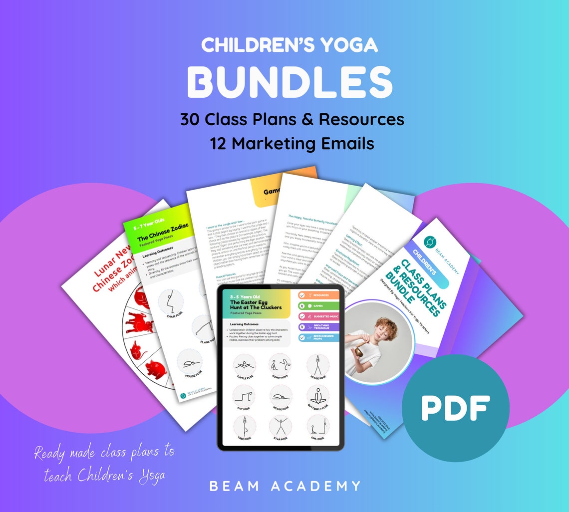 Children's Yoga Class Plan and Resources, Early Years Yoga Class Plans ...