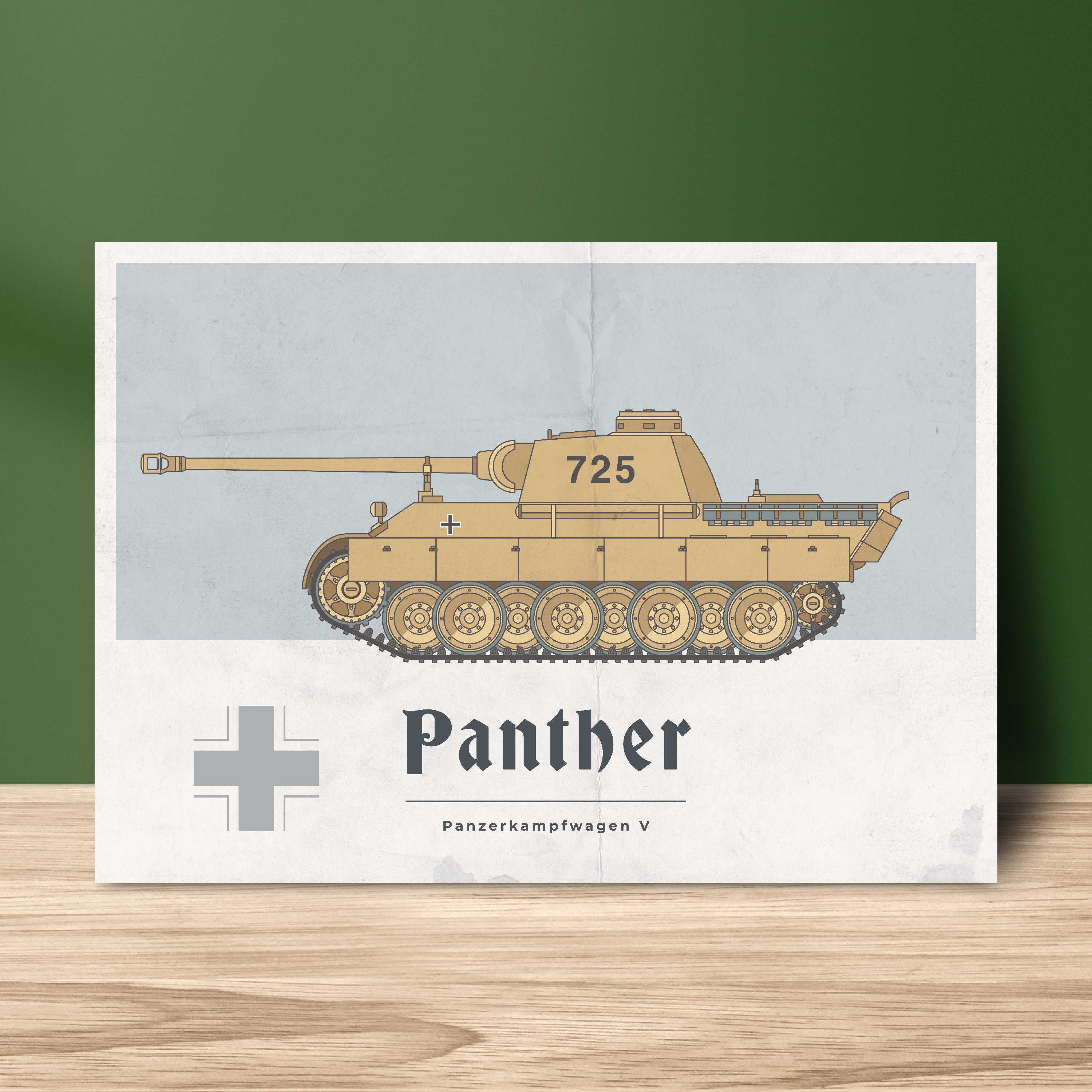 Panther Tank Poster, Premium Mat Papier - Etsy