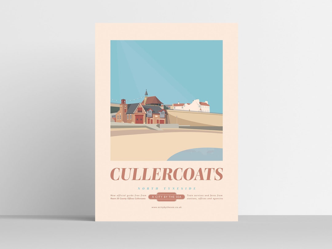 Cullercoats Travel Poster Print - Etsy